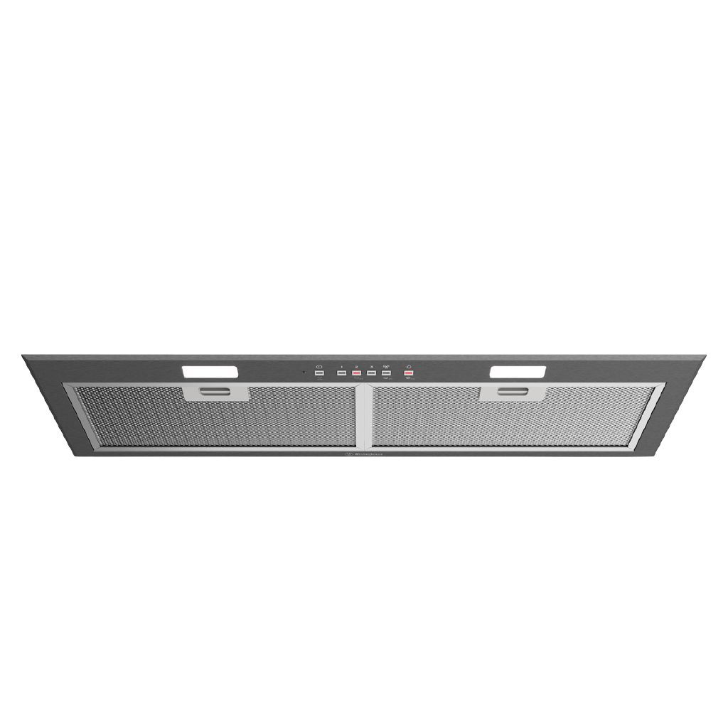 Westinghouse 86cm integrated rangehood with Hob2Hood Dark Stainless Steel Noel Leeming