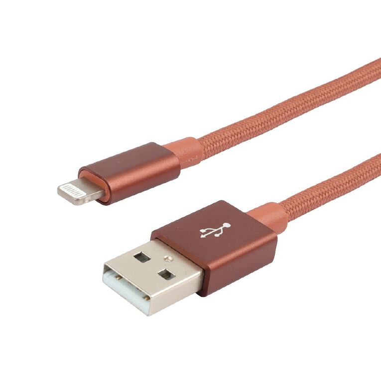 Poppy Lightning Cable Burnt 2m - Noel Leeming