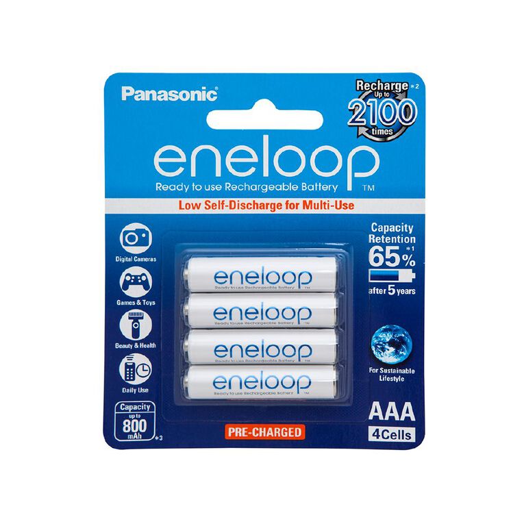 Panasonic Eneloop Aaa Size Rechargeable Batteries 4 Pack Noel Leeming