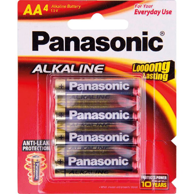 Panasonic Aa Size Alkaline Batteries 4 Pack Noel Leeming