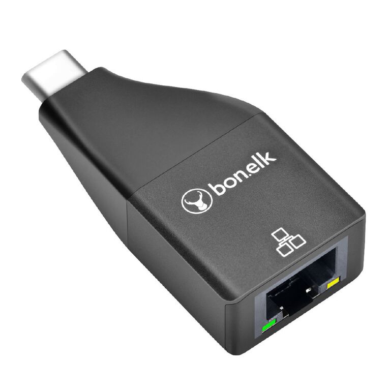 Bonelk Usb C To Gigabit Adapter Black Noel Leeming
