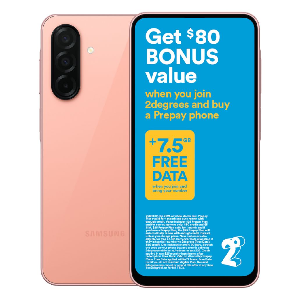 Samsung Galaxy A26 5G 128GB with 2degrees SIM Bundle -Peach Pink - Noel ...