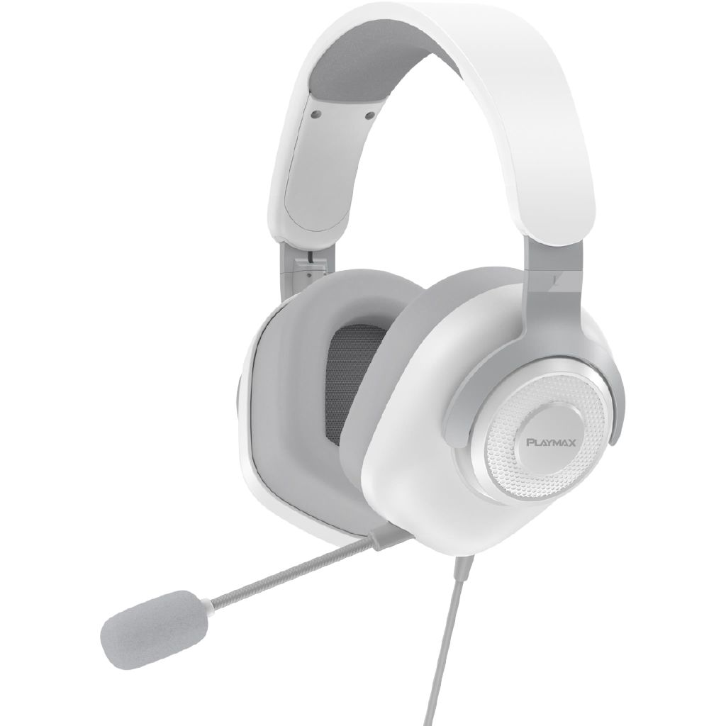 Playmax MX1 Pro Wired Gaming Headset - White - Noel Leeming