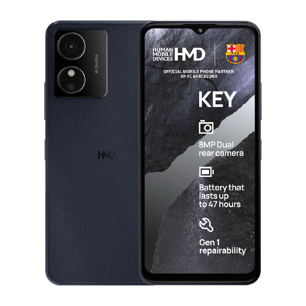 HMD Key Locked with Spark & Skinny Sim - Midnight Black - Noel Leeming