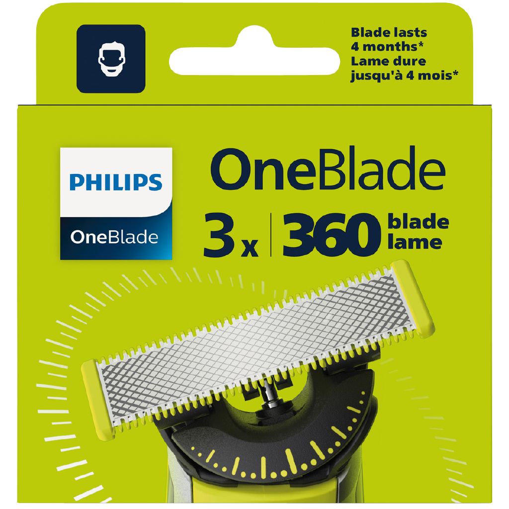 Philips OneBlade 360 Replacement Blade 3 pack - Noel Leeming